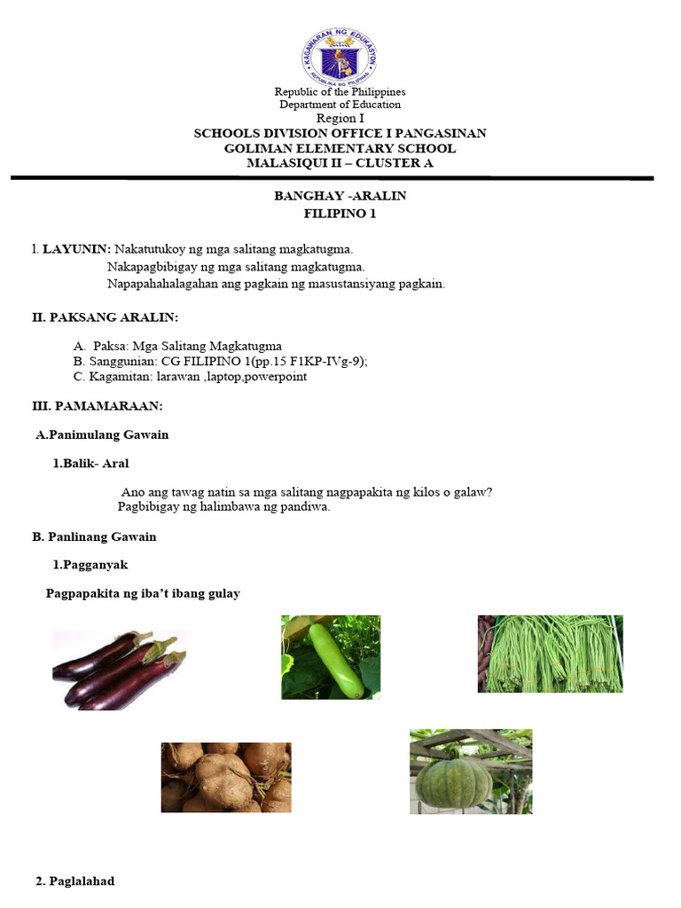 Mye 2nd Cot 2022 2023 Filipino | PDF