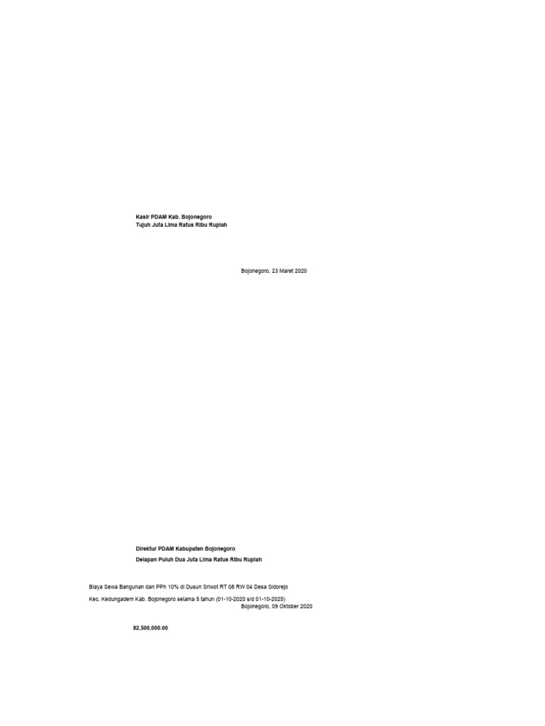 Kwitansi Print Kecil | PDF