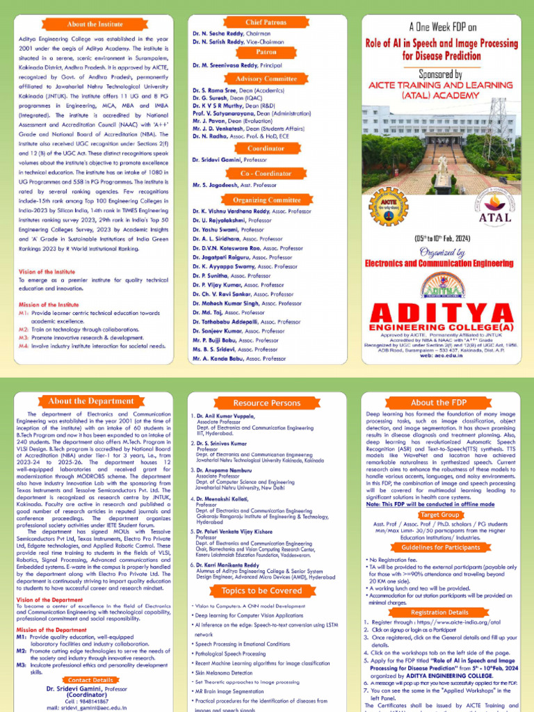 ATAL FDP Brouchure | PDF