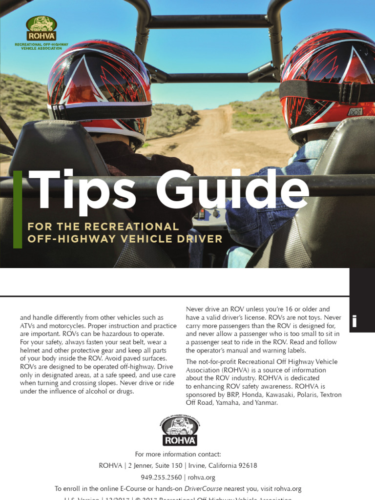 Offroading 4WD Driving Tips Booklet | PDF | Seat Belt | Vehicles