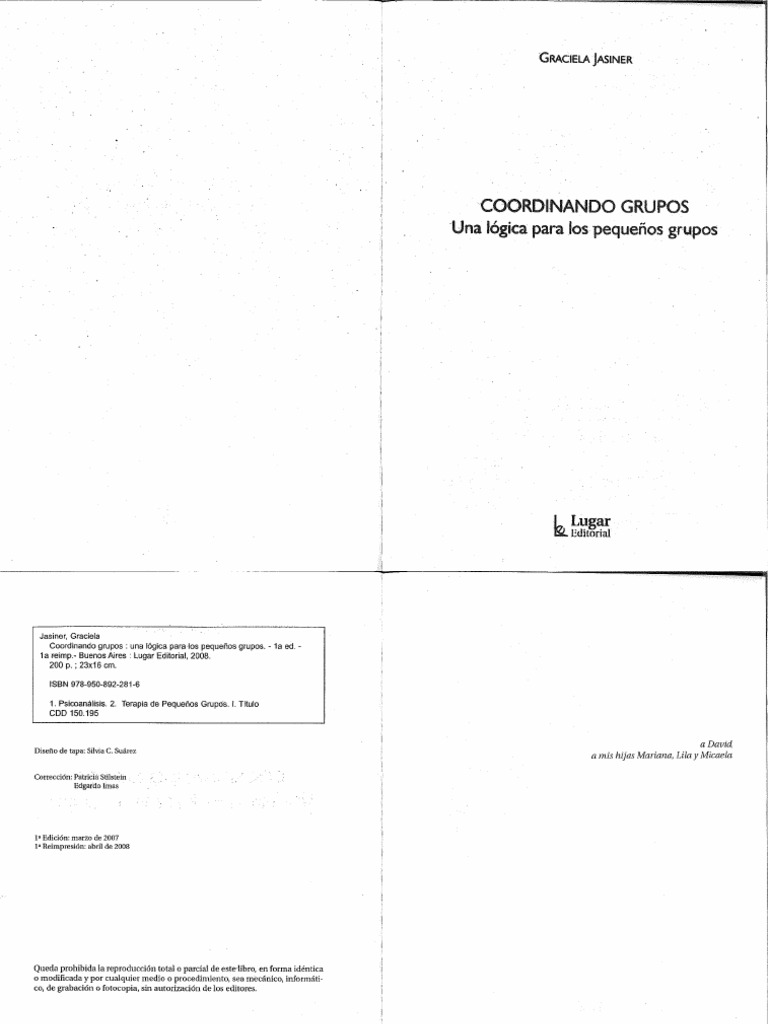 Coordinando Grupos. Jasiner | PDF