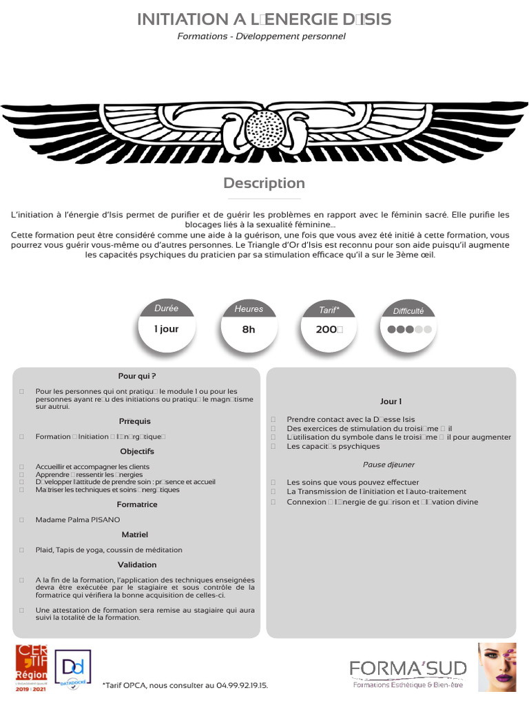 Initiation au Triangle d'Or d'Isis | PDF | Développement personnel