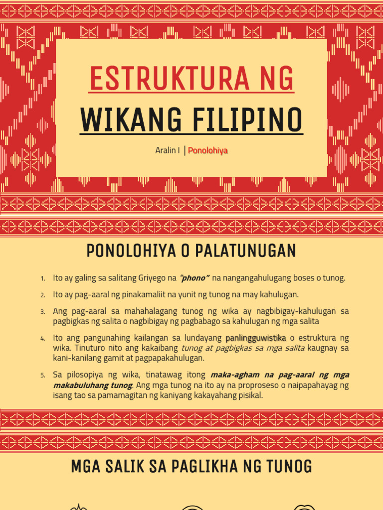 Estruktura NG: Wikang Filipino | PDF
