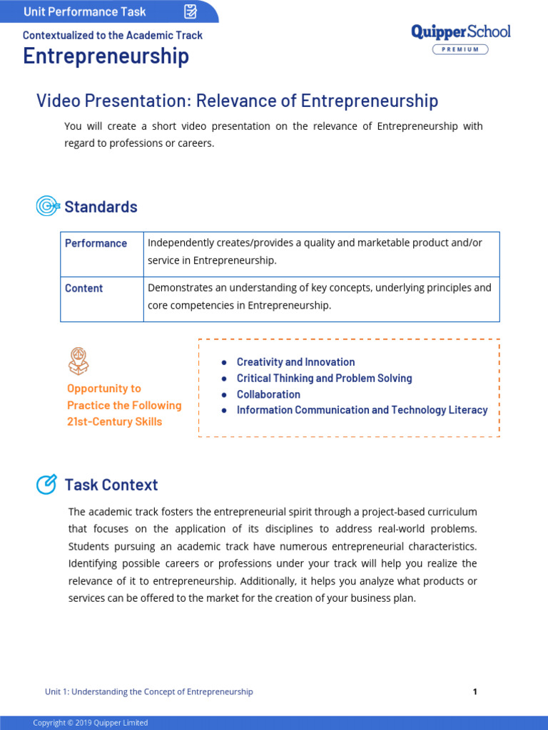 ENT_UPT_Unit1_ | PDF | Entrepreneurship | Thought