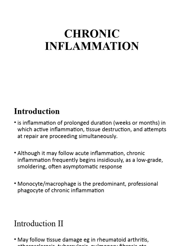 Chronic Inflammation | PDF | T Helper Cell | Macrophage