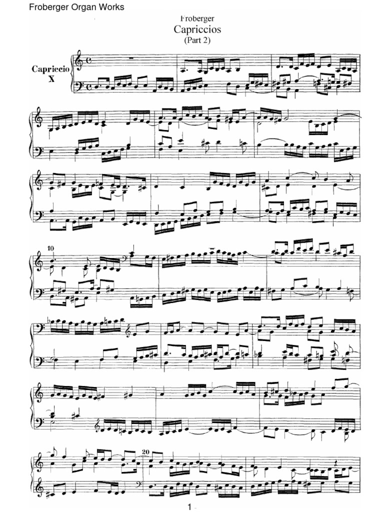 Froberger Organ Works Collection | PDF