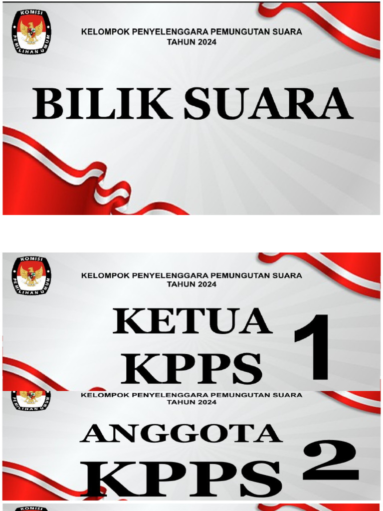 Perlengkapan KPPS | PDF