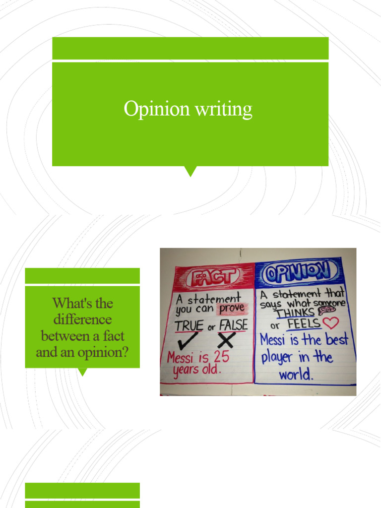 Understanding Opinion Writing Basics | PDF | Wellness