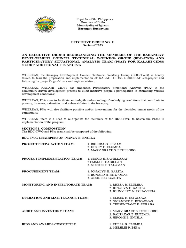 Eo BDC TWG | PDF | Government | Economies