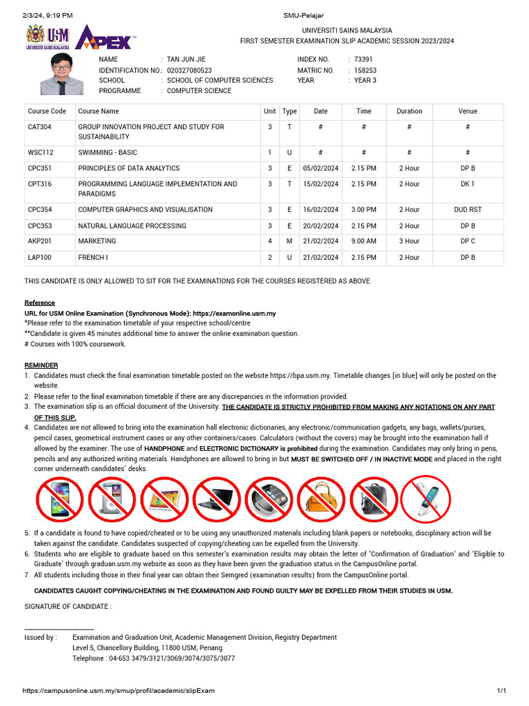 SMU Pelajar | PDF | Computing | Computer Science