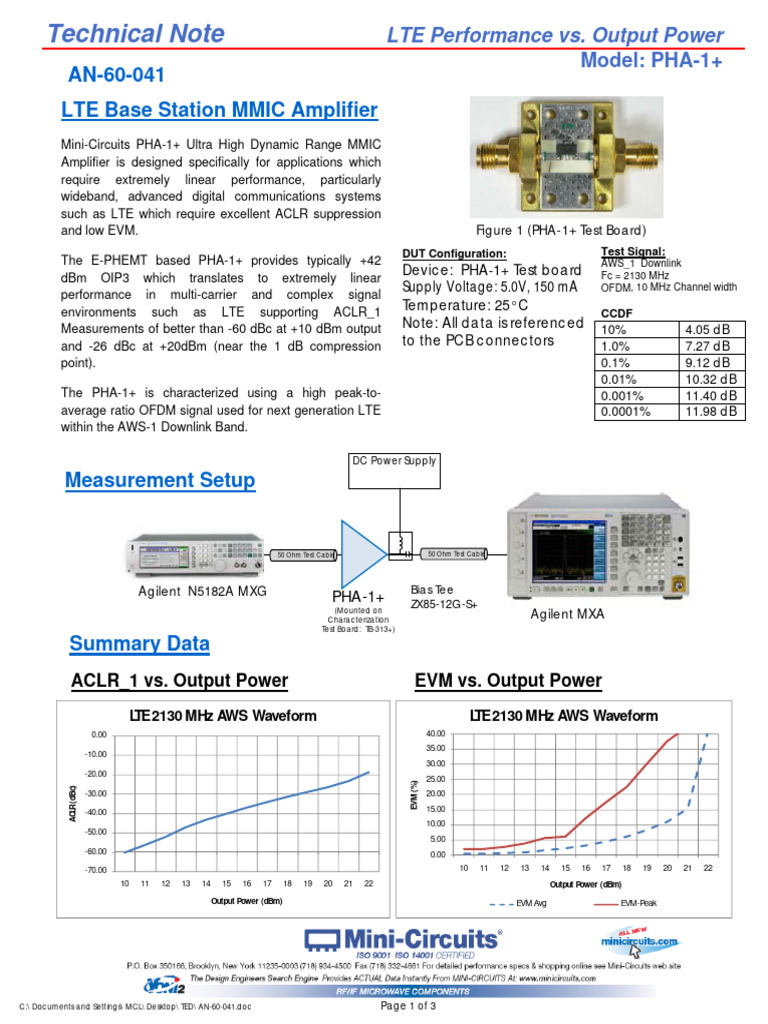 An60 041 | PDF | Decibel | Amplifier