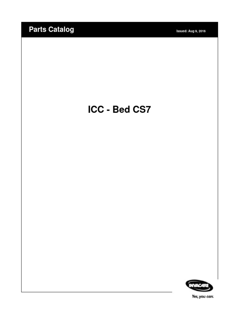 Invacare CS7 Bed - Spare Parts | PDF | Screw | Equipment