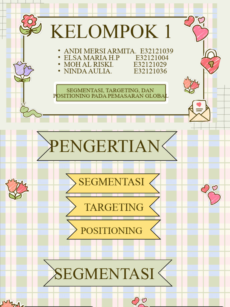 Klmpok 1 Segmentasi, Targeting, Positioning | PDF