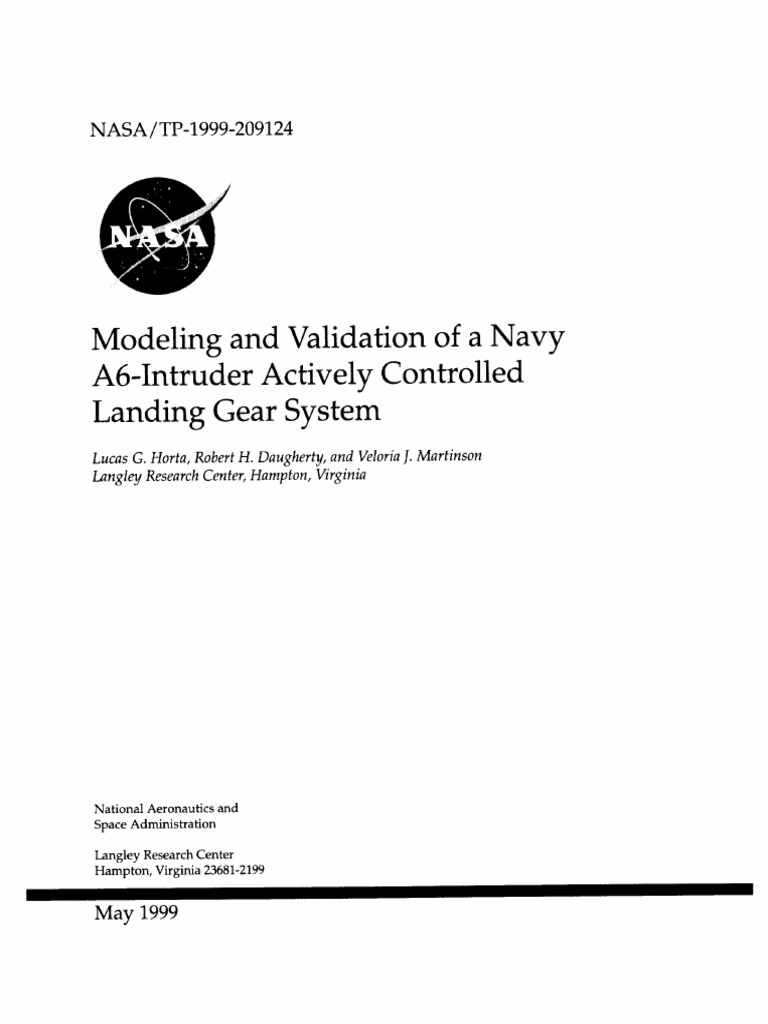 Active Control of A6-Intruder Landing Gear | PDF | Feedback | Control ...