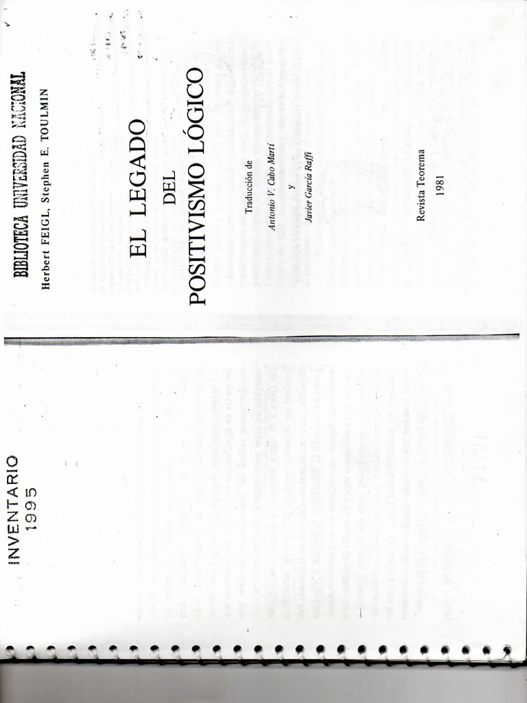 El Legado Del Positivismo Logico | PDF