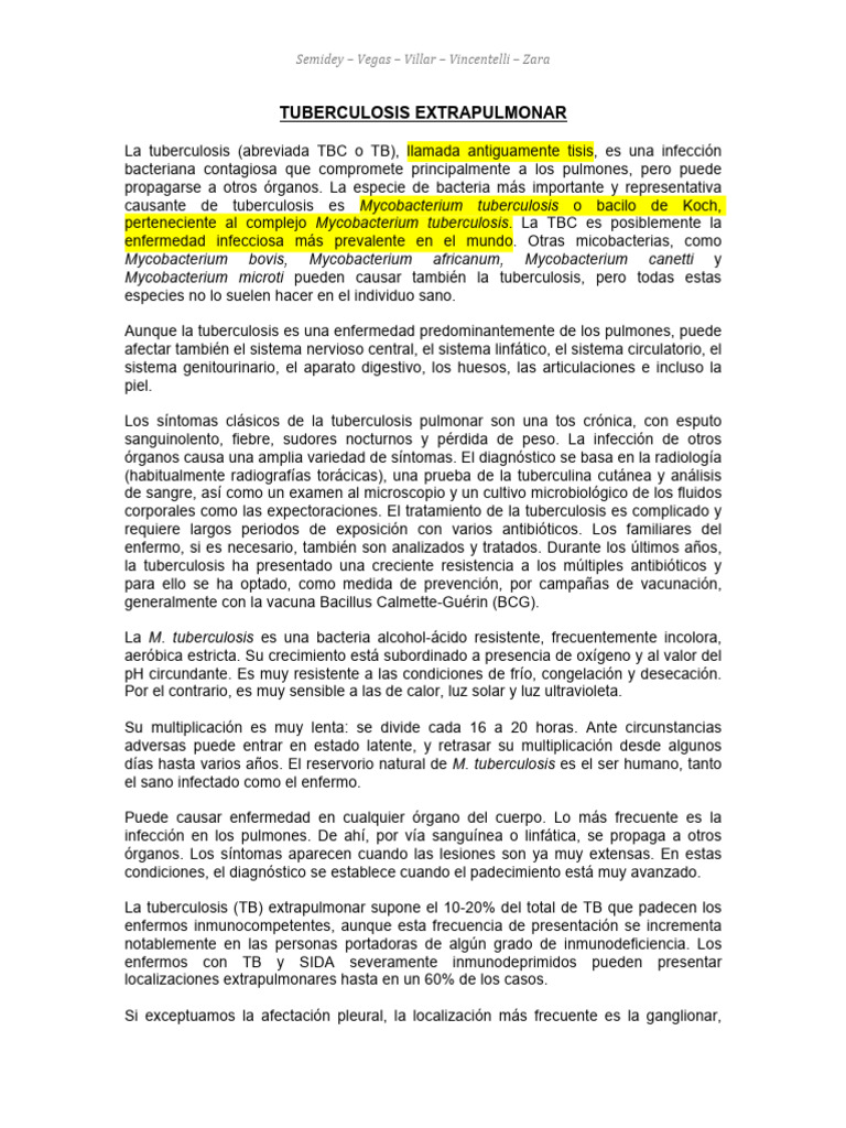 TB Extrapulmonar-2 | PDF | Tuberculosis | Enfermedades y trastornos