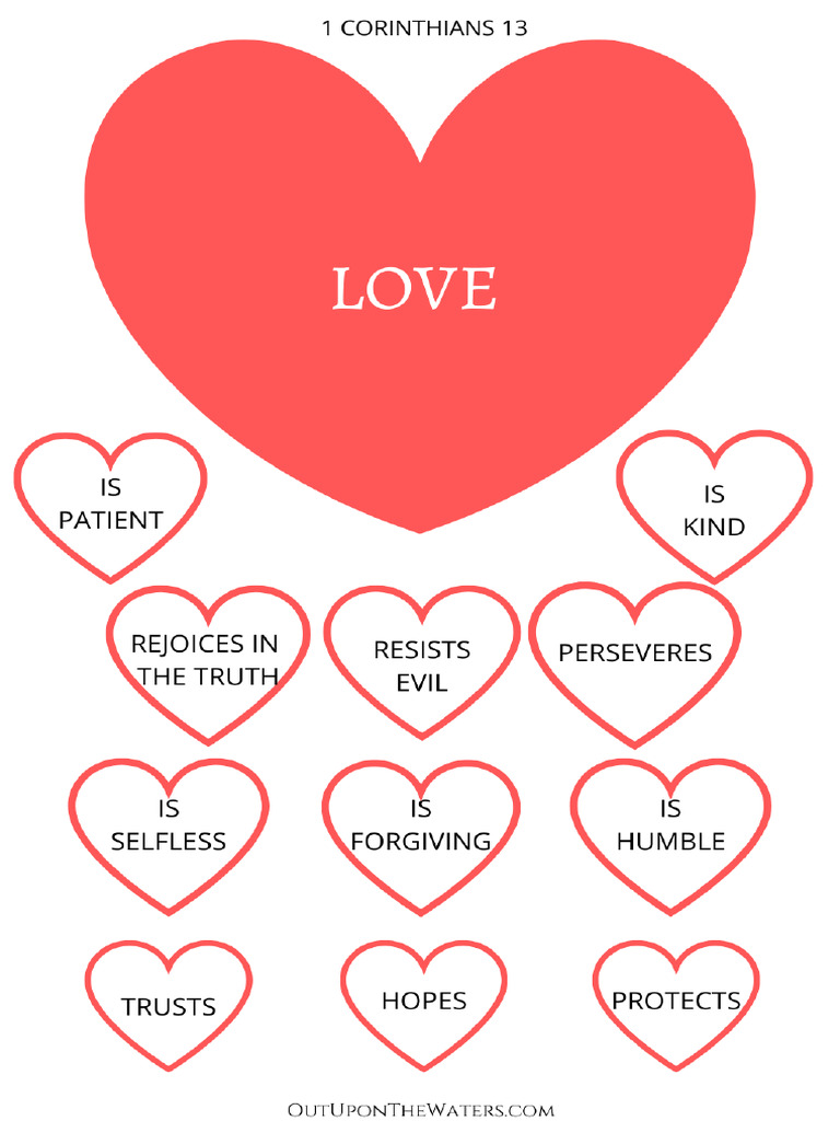 Valentines Day Sunday School Christian Craft Printable | PDF