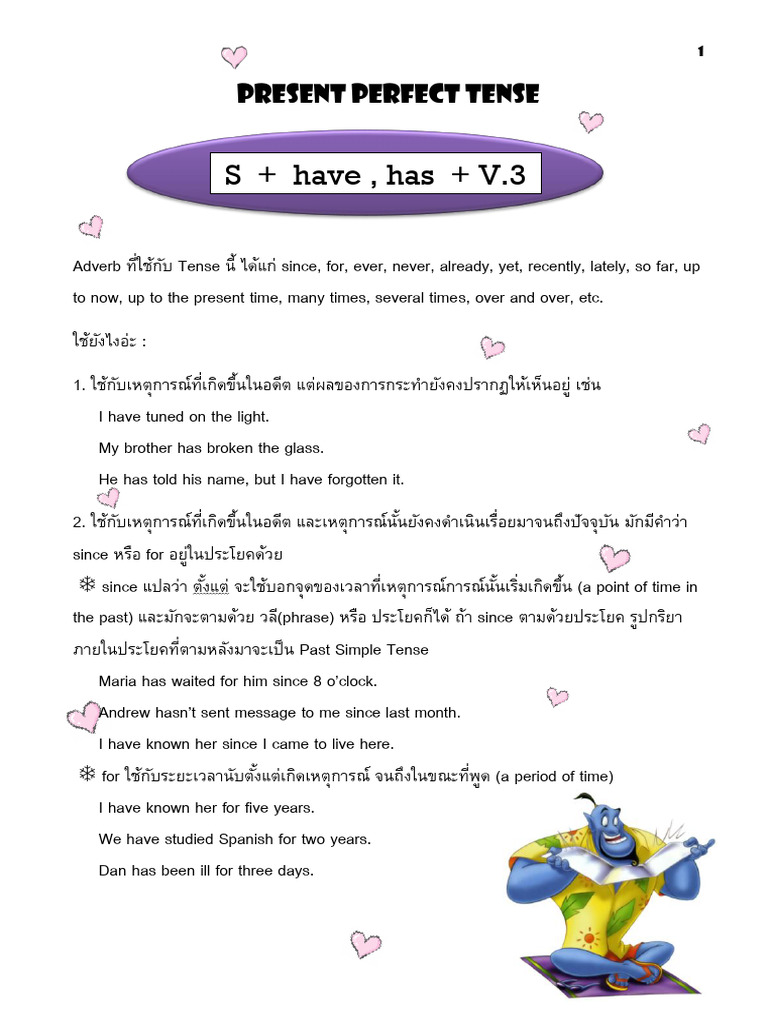 Present Perfect | PDF