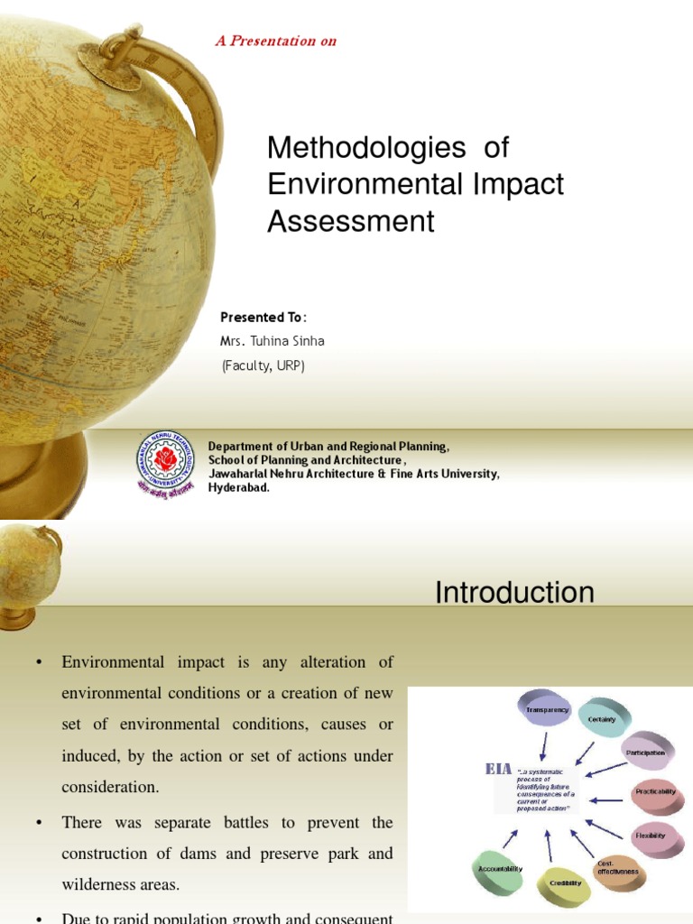 EIA Methodologies for Bodhghat Dam | PDF | Environmental Impact ...