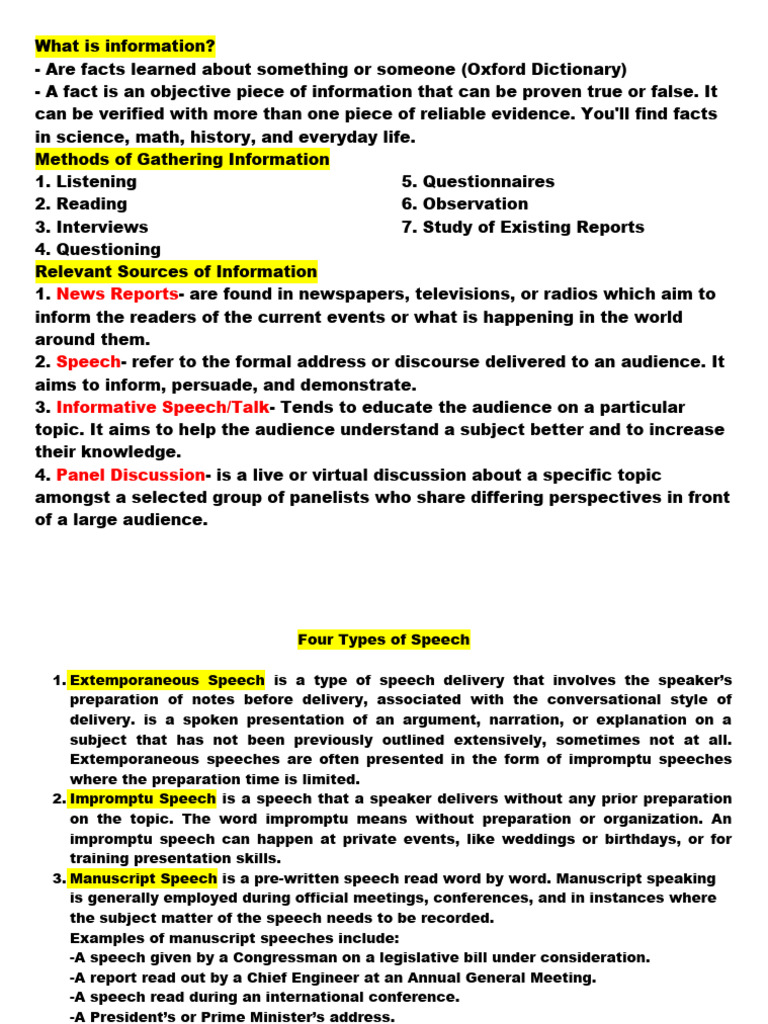 Information Sources Visuals | PDF | News | Information