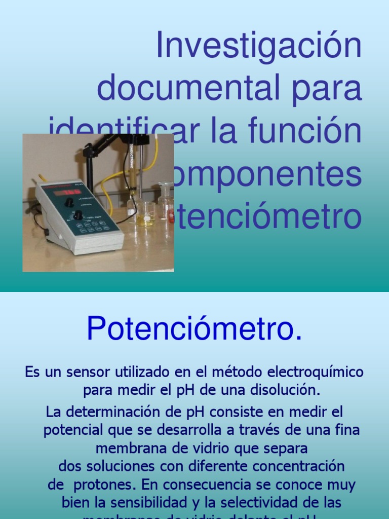 Componentes Del Potenciometro | Ph | Electromagnetismo