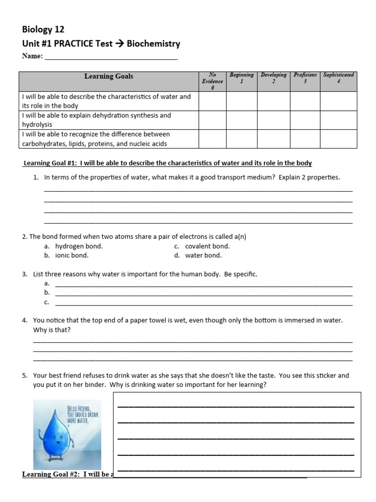 Biochem Practice Test Nov 2020 No Enzymes | PDF | Lipid | Macromolecules