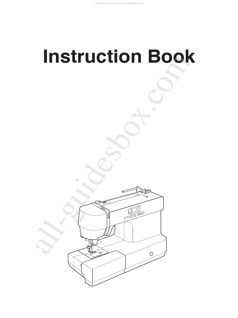 Janome TM30 Sewing Machine Instruction Manual | PDF | Sewing Machine ...