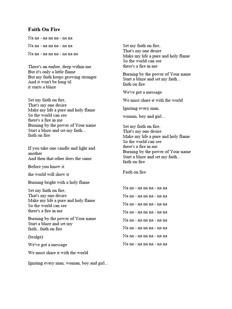 Faith On Fire | PDF | Self-Improvement | Religion & Spirituality