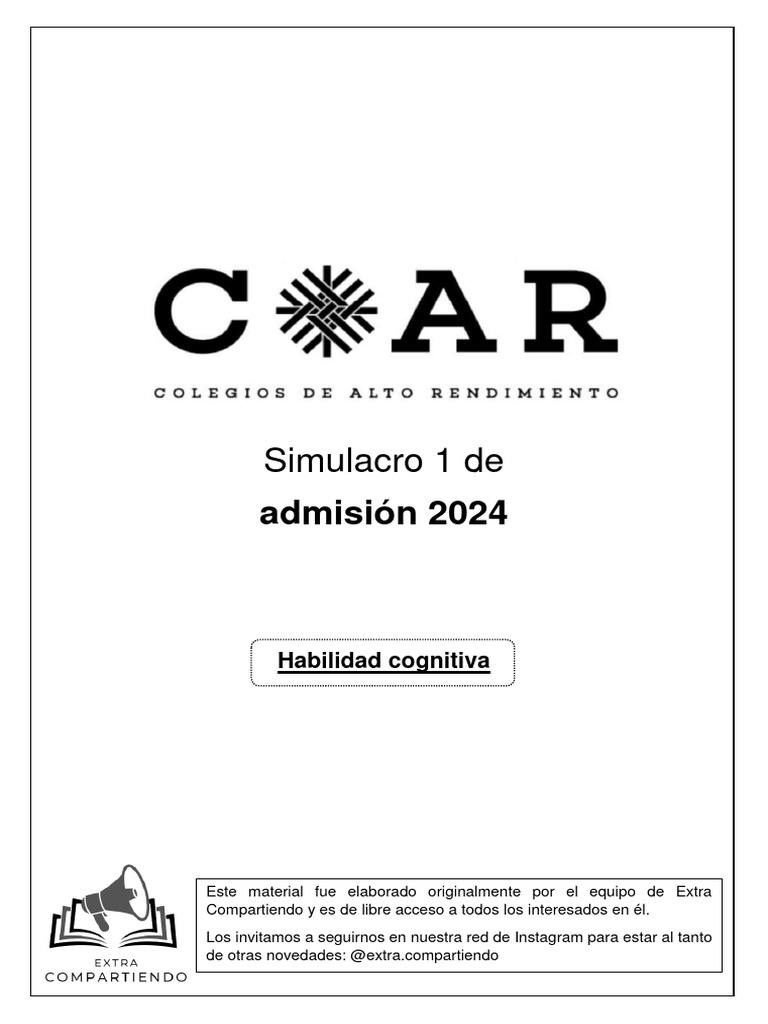 Simulacro 2024 | PDF