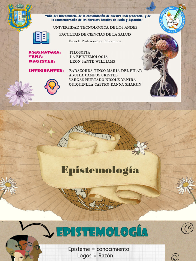 FILOSOFÍA-GRUPO2-EPISTEMOLOGIA (1) | PDF | Conocimiento | Verdad