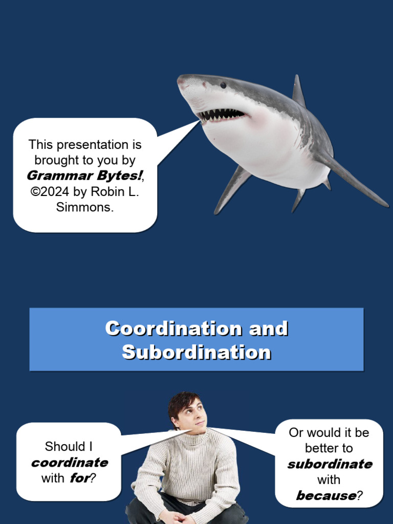 Coordinate Subordinate | PDF | Syntax | Linguistics
