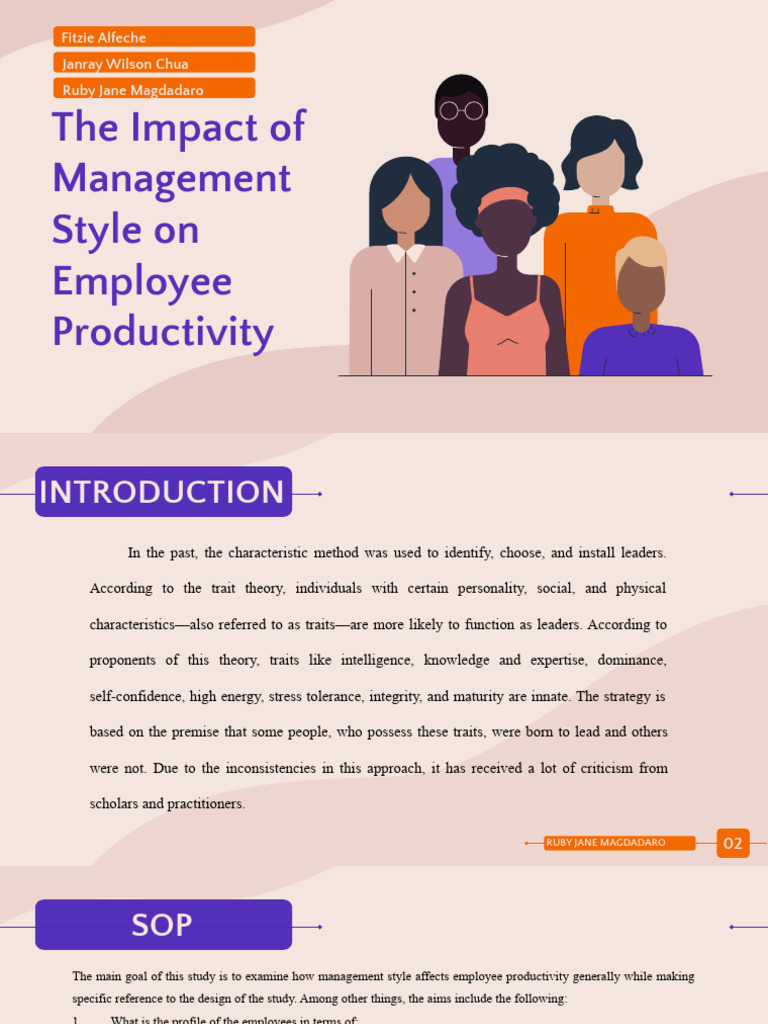 The Impact of Management Style On Employee Productivity | PDF | Survey ...