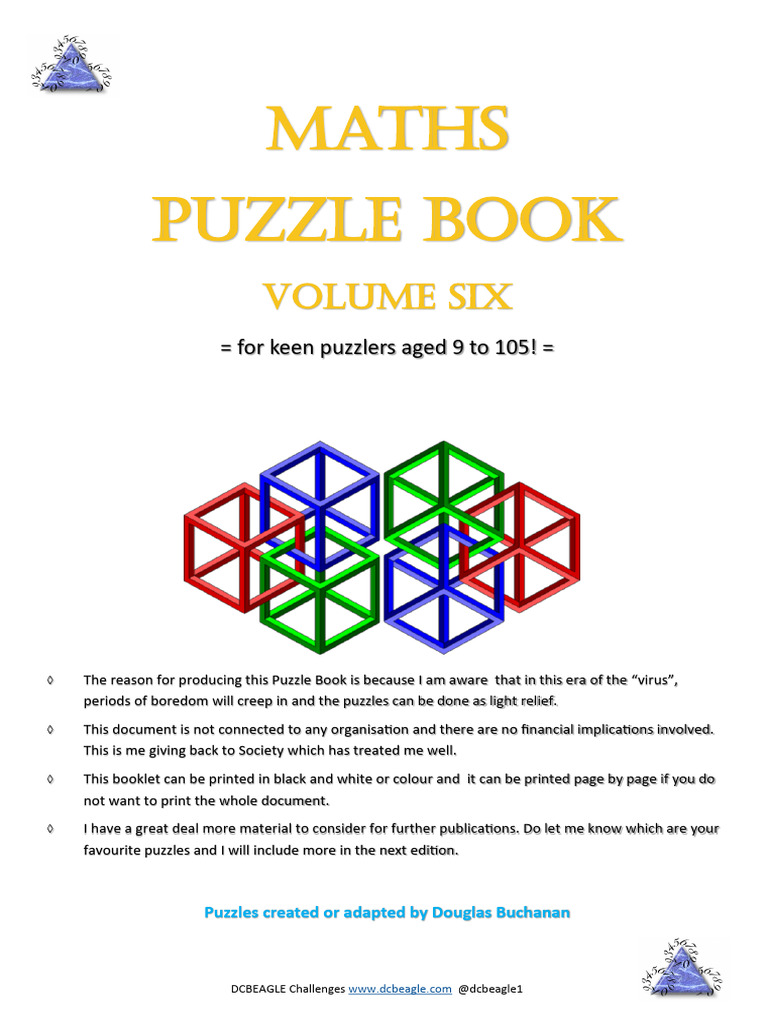 Maths Puzzle Book Vol 6 | Download Free PDF | Weight