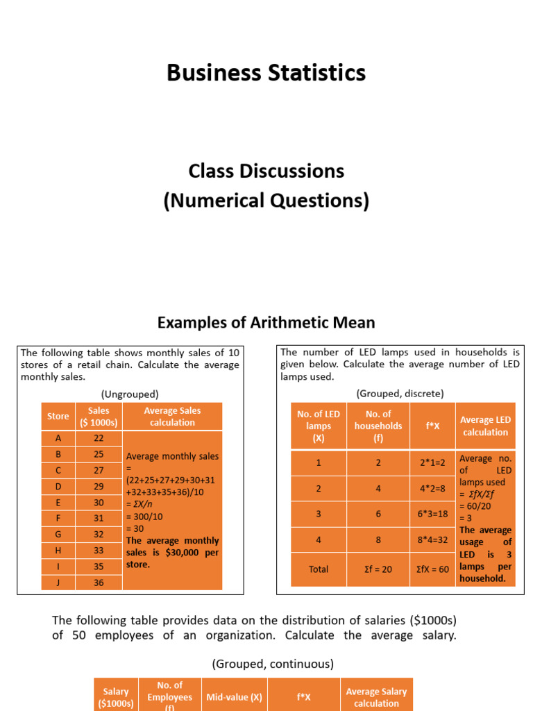 BST Numericals | PDF | Outlier | Standard Deviation
