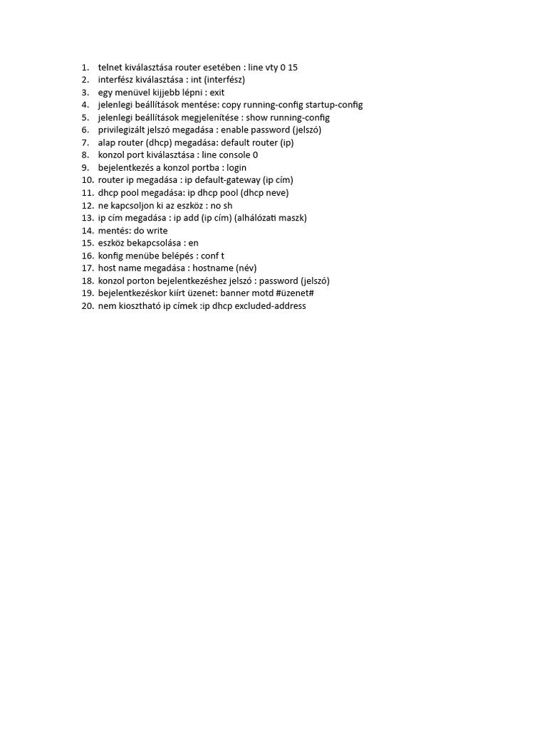 Parancsok Feladat | PDF