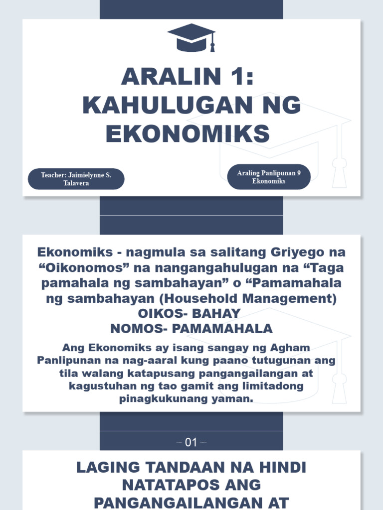Grade 9 PPT Ekonomiks | PDF