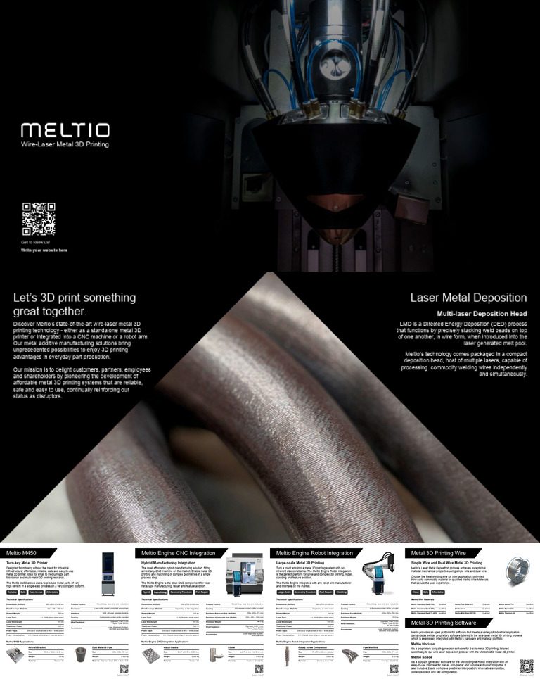 Meltio M600: Affordable Metal 3D Printing | PDF | 3 D Printing | Laser