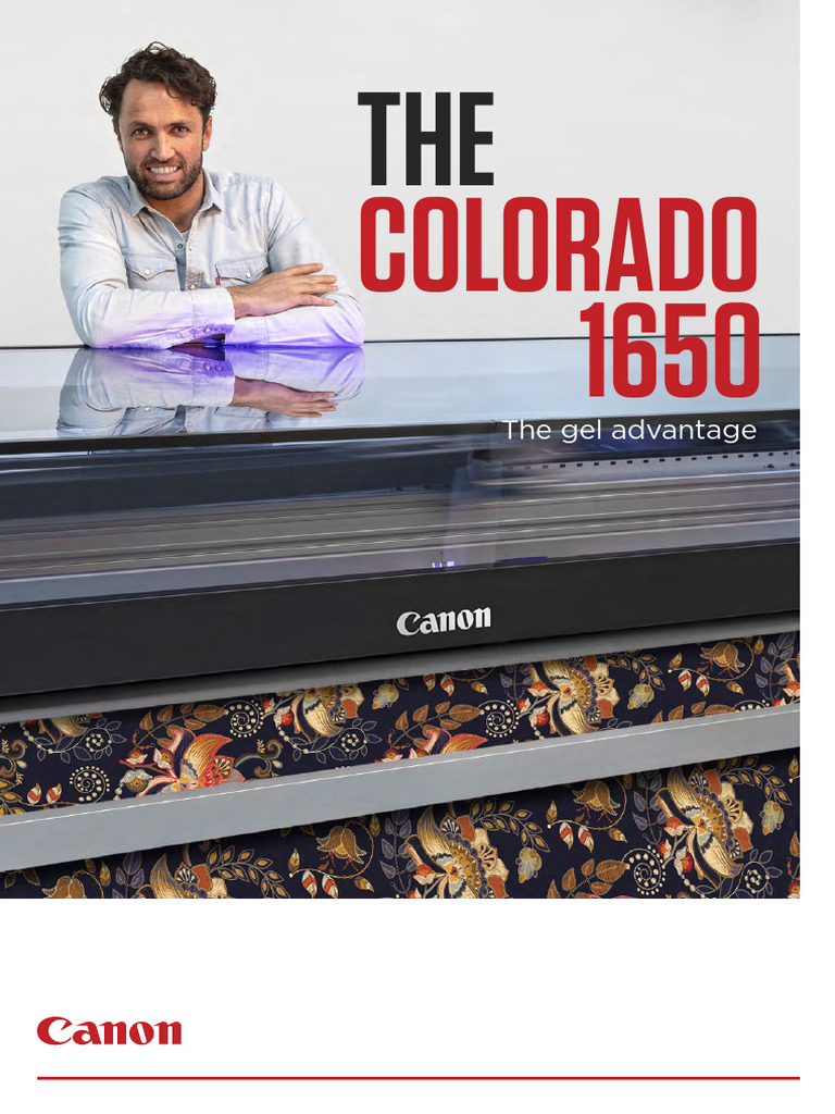 Colorado 1650: UVgel Printing Innovation | PDF | Printer (Computing ...