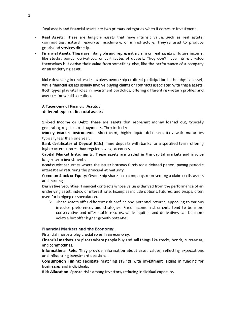 Chapter 1, 2, 3, 4 Investment Analysis and Portfolio Management SSSSSS | PDF | Stocks | Investing