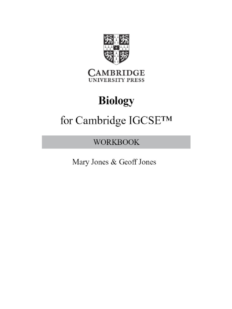 IGCSE Biology Workbook | PDF