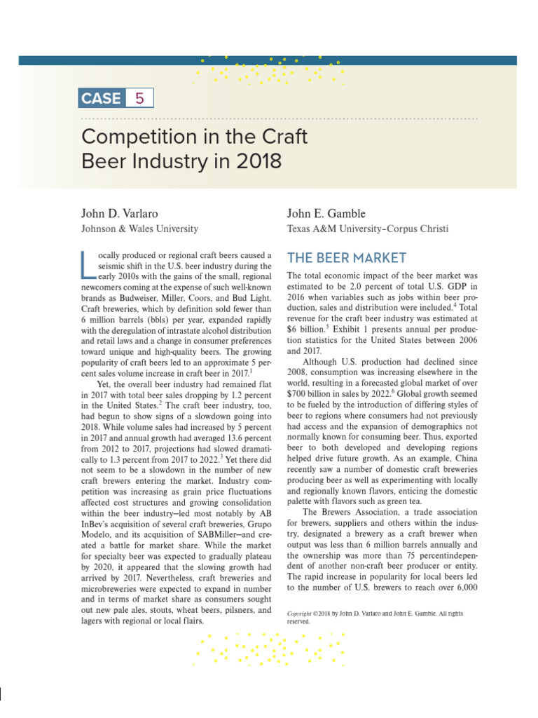 Beer Craft | PDF | Brewery | Anheuser Busch