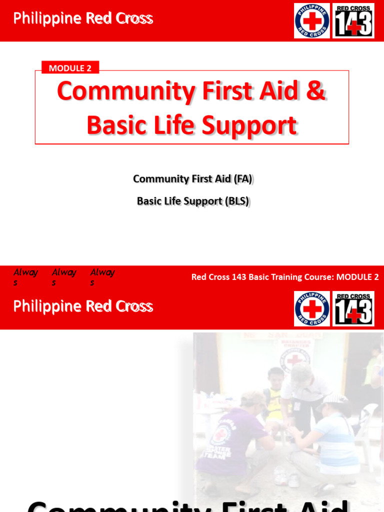 Philippine Red Cross First Aid Training | PDF | Cardiopulmonary ...