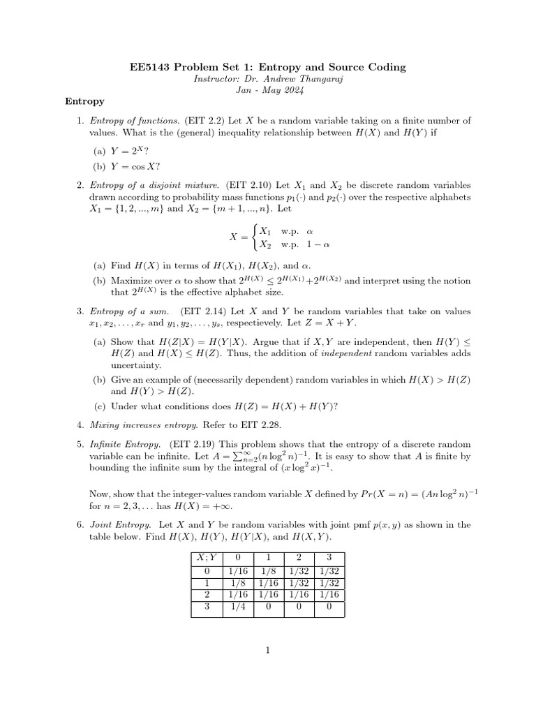 EE5143_Tutorial1 | PDF | Code | Random Variable