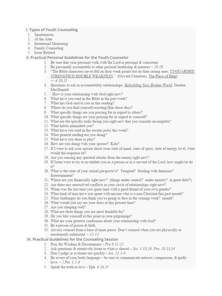 Counseling Teens | PDF | Christian Counseling | Psychology