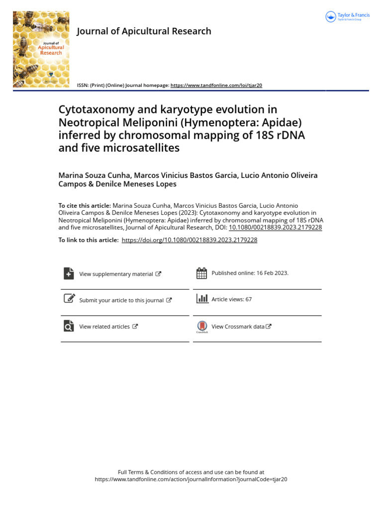 Cytotaxonomy and Karyotype Evolution | PDF | Cytogenetics | Ribosomal Dna