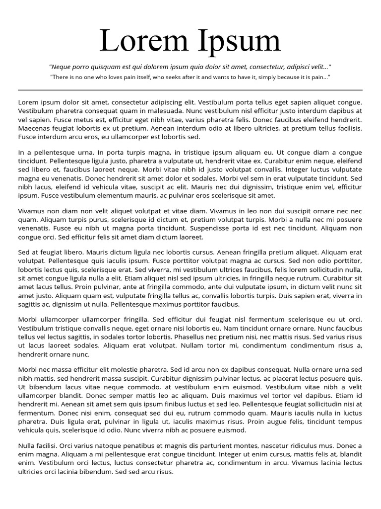 Lorem Ipsum: "Neque Porro Quisquam Est Qui Dolorem Ipsum Quia Dolor Sit Amet, Consectetur ...