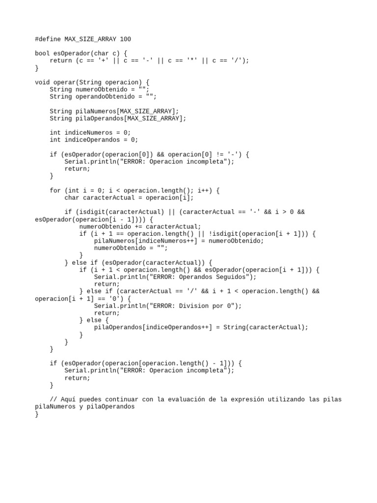 Separar Cadenas (Arduino) | PDF