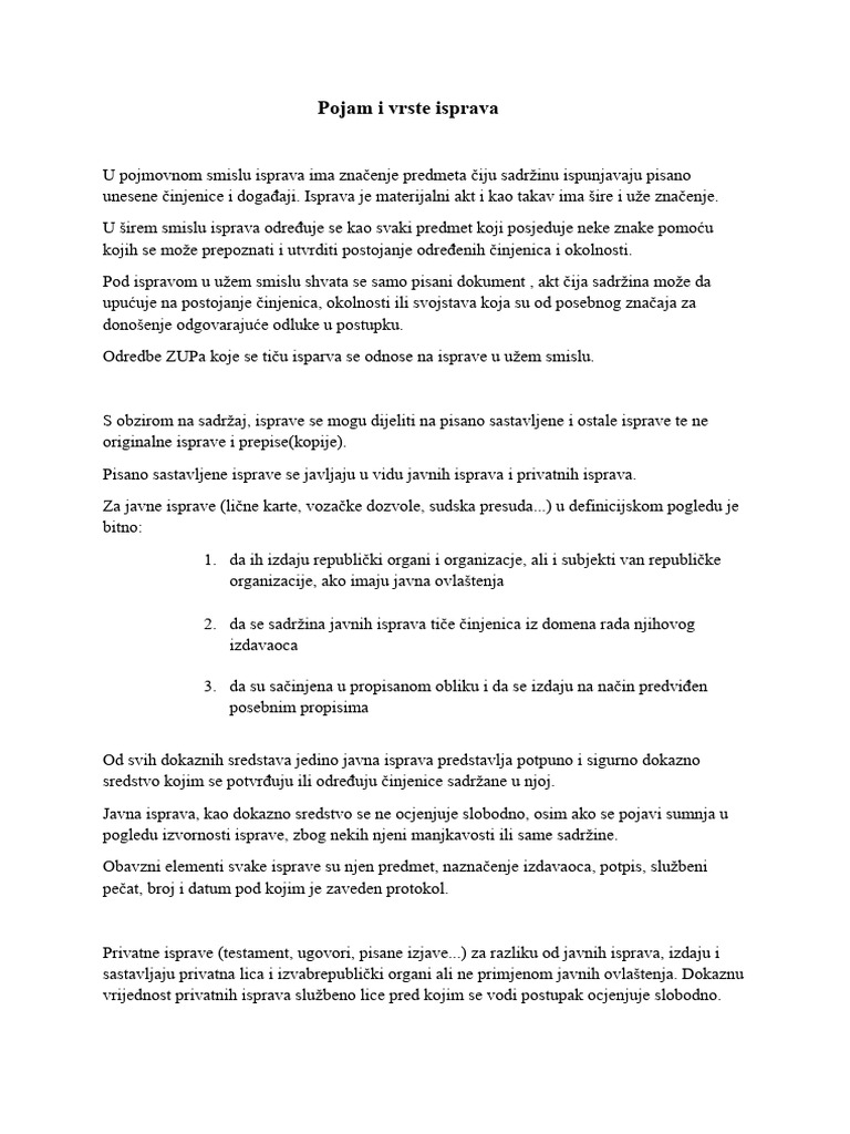 Isprave | PDF