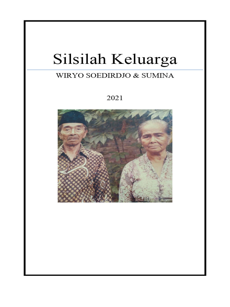 Silsilah Keluarga (SDH Revisi) | PDF