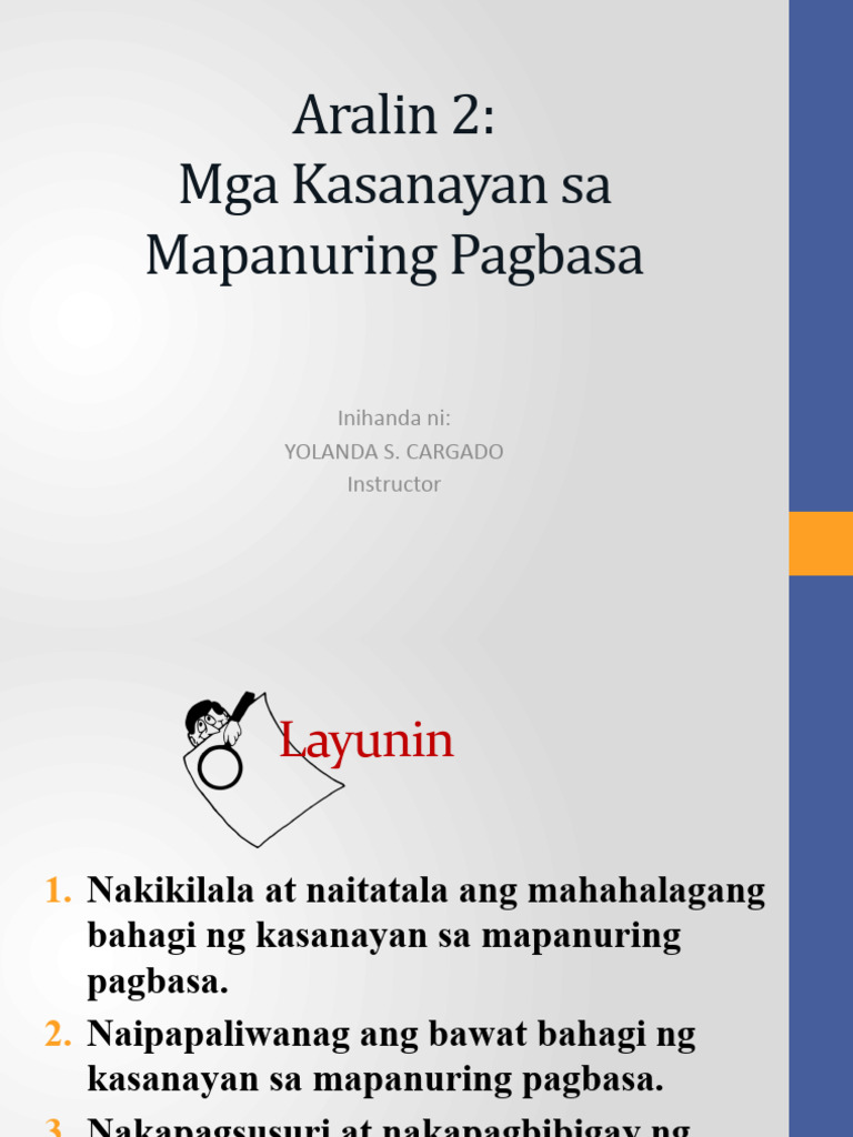 Aralin 2 Mga Kasanayan Sa Mapanuring Pagbasa | PDF